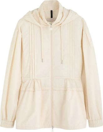 Moncler veste pliss&eacute;e &agrave; capuche - Tons neutres
