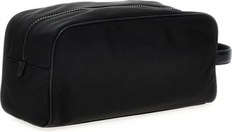 Dolce & Gabbana Logo-Appliqu&eacute; Nylon Cosmetic Case - Black