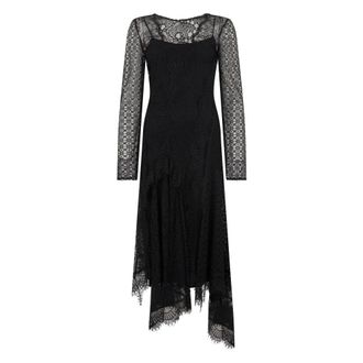 Alberta Ferretti Spitzen-Midikleid - - Dresses - Damen - Schwarzk - S