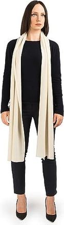 DALLE PIANE CASHMERE Large écharpe 100% cachemire - Made in Italy - Femme/Homme, Couleur: Crème, Taille unique