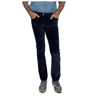 Jacob Cohen Pantalon cinq poches en velours c&ocirc;tel&eacute; - Homme - Pantalons - Bleu - Taille: W36