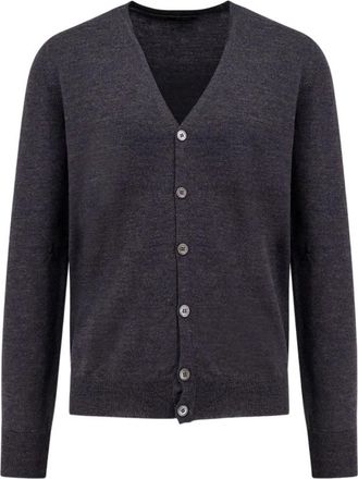 Gran Sasso Giuuno V-neck Cardigan - - Knitwear - Herren - Grau - M