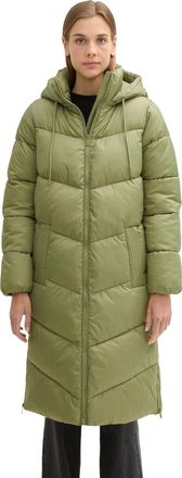 Tom Tailor Damen Puffer Parka mit Abnehmbarer Kapuze, 18938 - Greyish Green, XL