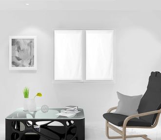 Soleil d'Ocre Soleil dOcre Paar von Gebrochen Vize 45x90 cm Dolly Wei&szlig;, Polyester, 90x45 cm