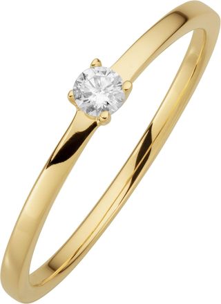 Orolino Ring 585/- GG glanz 1 Brill. 0,10ct. wei&szlig;