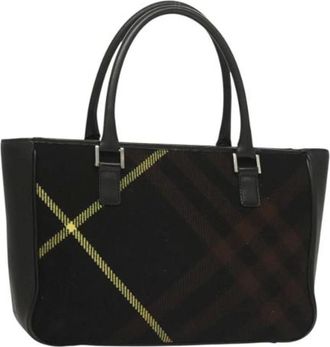Burberry Pre-owned Cuir sacs-main - Femme - Pre-owned - Noir - Taille: ONE Size