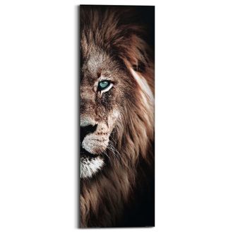 Reinders Wandbild, L&ouml;we, Teenager Zimmer, Bilder, Wanddeko, Room Decor, MDF, Braun, 90 x 30cm
