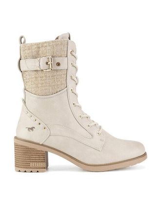 Mustang Jeans Mustang Schn&uuml;rschuhe 1441-507-243 Wei&szlig;