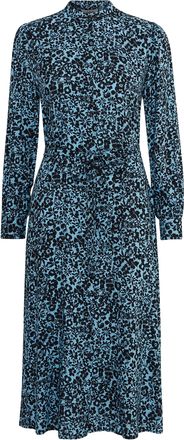 b.young BYJOSA Shirt Dress Damen Freizeitkleid Kleid mit Knopfleiste und G&uuml;rtelschlaufe an der Taille, Gr&ouml;&szlig;e:38, Farbe:Blue Bell Mix (201691)