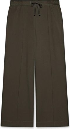 Fiorella Rubino Femme, Pantalons, Vert, Taille: 38 FR Pantalon ample en maille milano