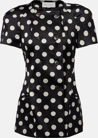 Dries Van Noten Blazer &agrave; pois