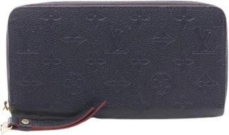 Louis Vuitton Portefeuille Zippy Monogram Empreinte Long Wallet doccasion - Femme - Pre-owned - Bleu - Taille: ONE Size