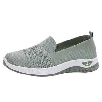 Generic Baskets &agrave; enfiler en maille Casaul pour femme - Respirantes, l&eacute;g&egrave;res et confortables - Coupe large - Orthop&eacute;diques - Tennis avec soutien de la vo&ucirc;te p