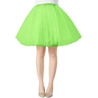Generic Jupe Tulle Femme Tutu Jupe Jupes Femme Classique Unie - De Danse pour Plage, &Eacute;cole Ou Balade, Parfaite pour Printemps Et &Eacute;t&eacute;