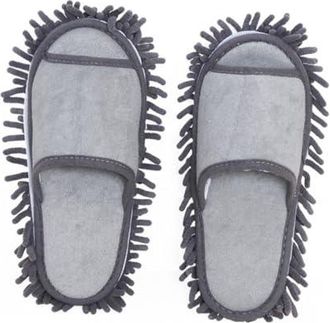 Holibanna Pantoufles de Nettoyage Microfibre pour Sols Mousse Chenille Douce Lavables et R&eacute;utilisables Unisexes pour Usage Int&eacute;rieur Quotidien