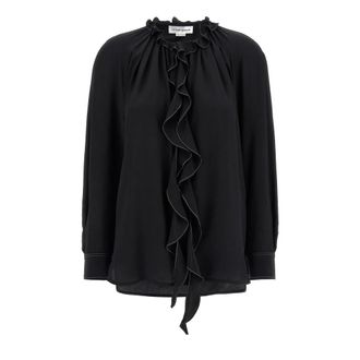 Victoria Beckham R&uuml;schenbluse - - Blouses & Shirts - Damen - Schwarzk - S