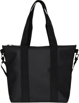 Rains Schwarze Tote Tasche Mini W3 01 Schwarze Tasche - - Bags - unisex - Schwarzk - ONE SIZE