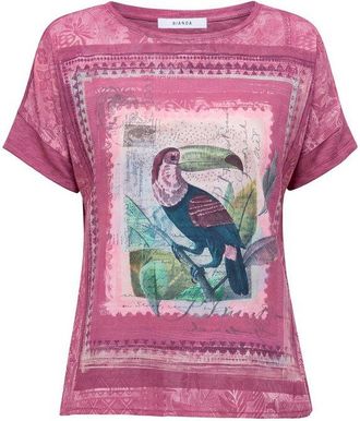bianca Print-Shirt JULIE mit coolem Frontmotiv mit funkelnden Strasssteinen