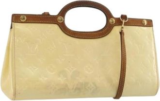 Louis Vuitton Sac &agrave; main en cuir verni Pre-owned - Femme - Pre-owned - Beige - Taille: ONE Size