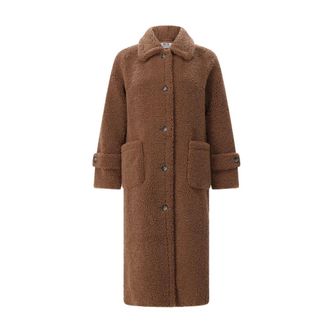 Betta Corradi Einreihiger Mantel aus Teddyfell - - Coats - Damen - Braun - S