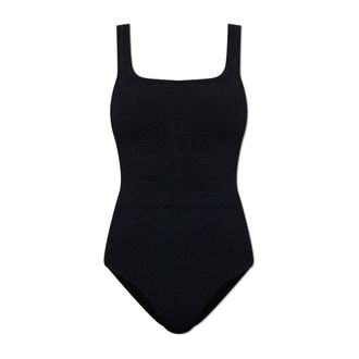 Hunza G Coverage Square Neck Swim - - Swimwear - Damen - Schwarzk - ONE SIZE