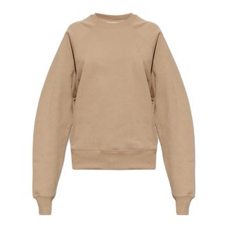 Ami Baumwoll-Sweatshirt mit gesticktem Logo - - Sweatshirts & Hoodies - Damen - Beige - XS