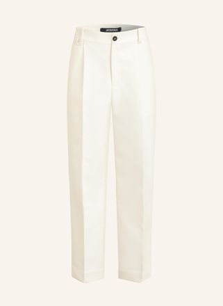 Jacquemus Jacquemus Hose Le Pantalon Croisi&egrave;re Regular Fit weiss