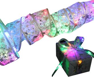 Generic Weihnachtsbandbeleuchtung - LED-Gl&uuml;hlichtgirlande, dekoratives Bandbaumzubeh&ouml;r, flexibles Partydisplay mit warmer LED-Beleuchtung | Innen Au&szlig;en Festli