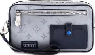 Louis Vuitton Alpha Limited Edition Monogram Satellite Canvas clutch bag - Bleu