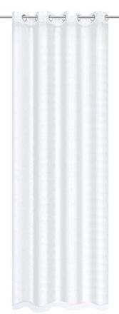 Home Fashion Home fashion Ösenschal Uni Dolly, Polyester, Weiß, 245 x 140 cm