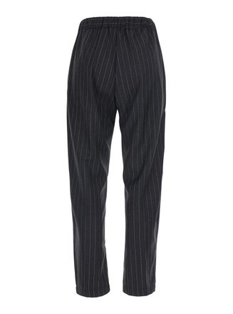 Semicouture Womens Pants Buddy Grey Wool Trousers