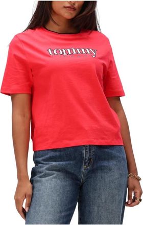Tommy Jeans Damen, Oberteile, Rot, LGr&ouml;&szlig;e
