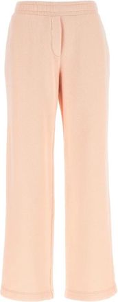 Dolce & Gabbana Femme, Pantalons, Rose, Taille: 38 FR Joggers en coton alv&eacute;ol&eacute;