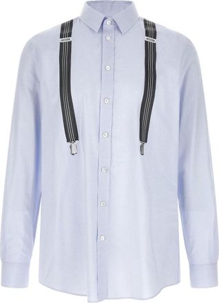Moschino Homme, Chemises, Bleu, Taille: XL Chemise Vichy en Coton Imprim&eacute;