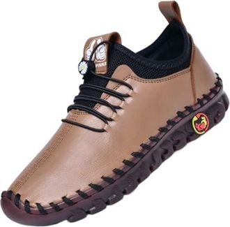 Generic Les chaussures d&eacute;contract&eacute;es cousues &agrave; la main pour les m&egrave;res sont respirantes et absorbent les chocs pour les femmes &acirc;g&eacute;es de 40 &agrave; 50 ans, kaki, 37 E