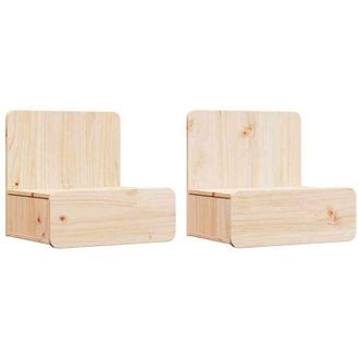 vidaXL Table de chevet avec tiroir 2 pcs Marron 44 x 32,5 x 40 cm Vidaxl