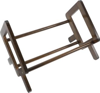 Holibanna TOPBATHY Kleines Schreibtisch B&uuml;cherregal aus Robustem Neigbares Aufbewahrungsregal f&uuml;r B&uuml;cher CDs Magazine Kompakter Organizer f&uuml;r B&uuml;ro und Wohnzimme