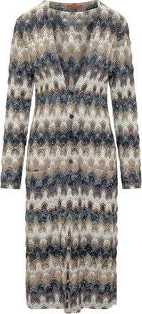Missoni Femme, Robes, Multicolore, Taille: 42 FR Long Cardigan