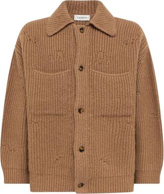 Laneus Strickjacke - - Knitwear - Herren - Braun - M