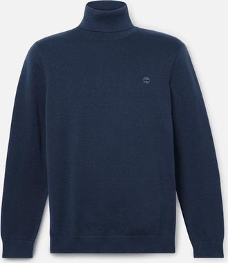 Timberland Williams River Rollkragenpullover aus Baumwolle f&uuml;r Herren in Dunkelblau, Herren, Blau, Gr&ouml;&szlig;e