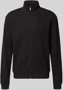 HUGO BOSS Regular Fit Sweatjacke aus Baumwoll-Piqué