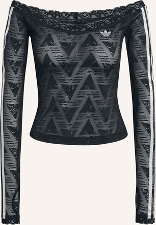 adidas Originals Adidas Originals Lace Bardot Top schwarz