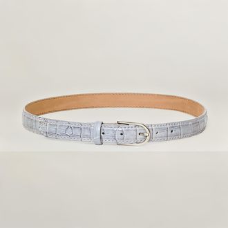 Reptiles House &Eacute;toile-Schnalle und Croco-Schwanzg&uuml;rtel 25 mm - Perl