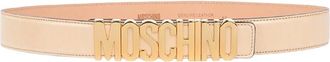 Moschino Femme, Accessoires, Beige, Taille: ONE Size Logo-Detailed Belt