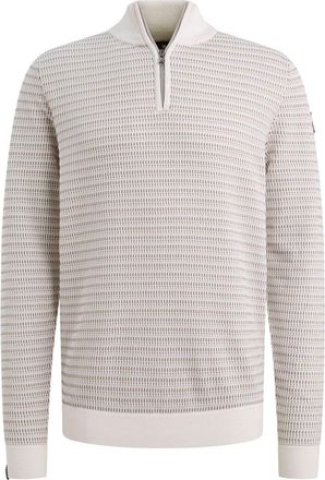 Vanguard Pullover Demi-Zip Structure Ecru