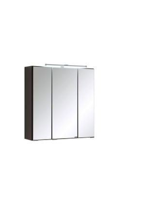 Held Spiegelschrank Held M&ouml;bel Cardiff, Graphit, Metall, 6 F&auml;cher, 60x64x20 cm, Made in Germany, Badezimmer, Badezimmerspiegel, Spiegelschr&auml;nke