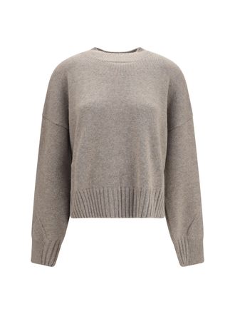 Malo Womens Sweater Crew Neck Cashmere Stone Beige (capra Hircus)