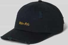 Wood Wood Basecap im Used-Look mit Stitching