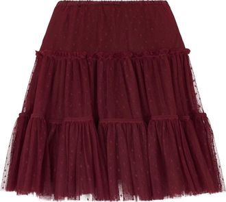 Red Valentino Femme, Jupes, Rouge, Taille: 38 FR Jupe pliss&eacute;e longueur genou