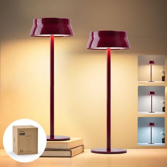 Philips Tischlampe Kabellose 2 St&uuml;ck, Portable LED Akku Tischleuchte mit 2 stufig h&ouml;henverstellbar, Touch Stufenlos Dimmbar Nachtlicht, Wasserdicht f&uuml;r Schlaf